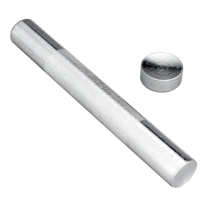 Wide double cap rivet setter & anvil set – Traditions Leathercraft LLC