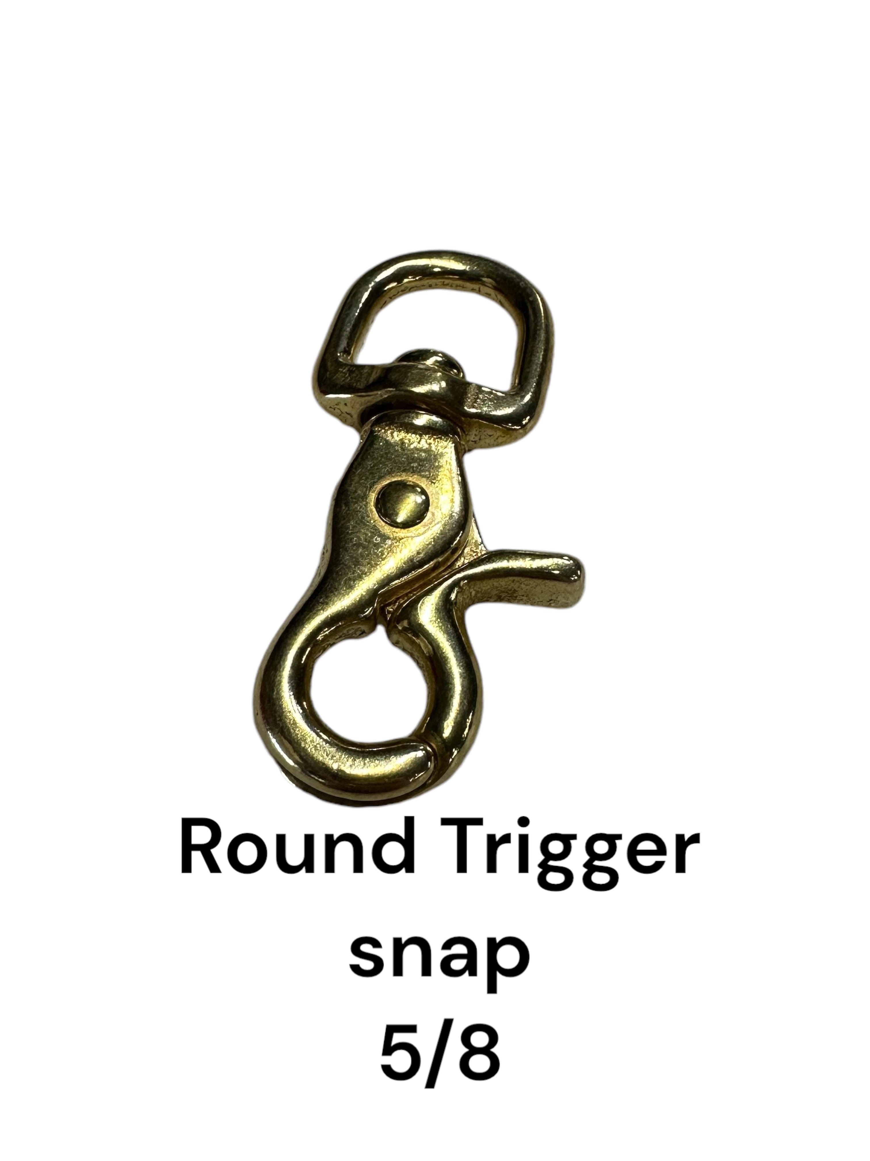 5/8" Round Trigger Snaps Solid Brass – Traditions Leathercraft LLC