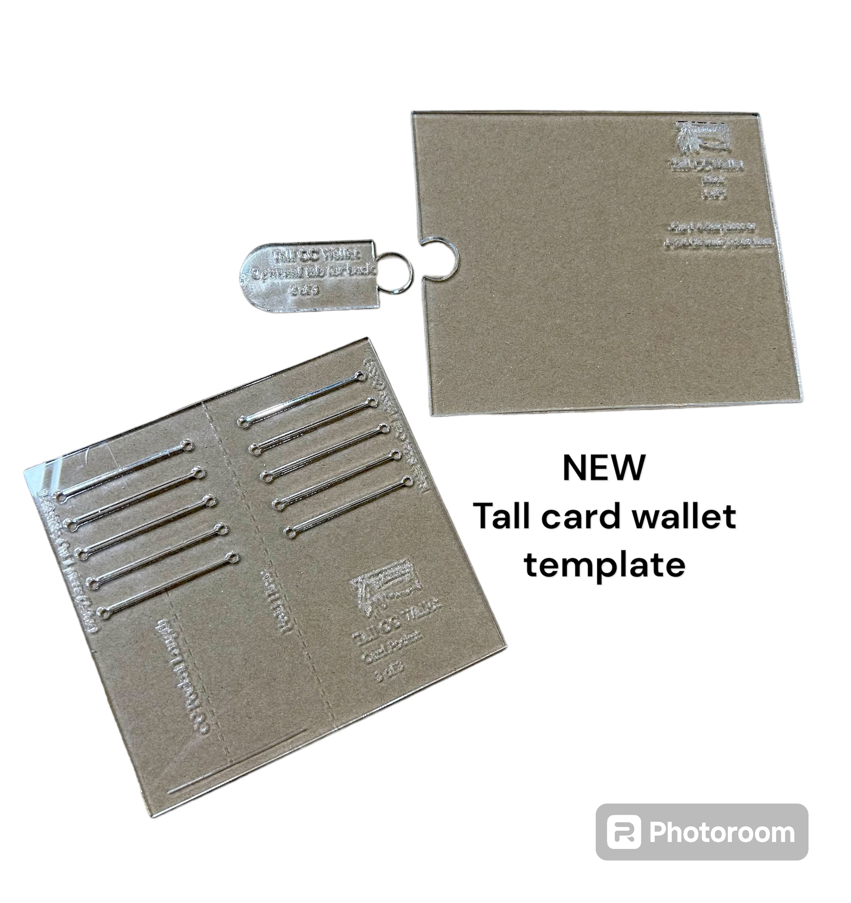 Tall Card Wallet acrylic template – Traditions Leathercraft LLC