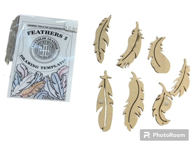 Feather 2 Template – Traditions Leathercraft LLC
