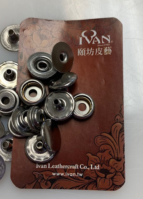 Line 20 Snaps 10pk nickel plate – Traditions Leathercraft LLC