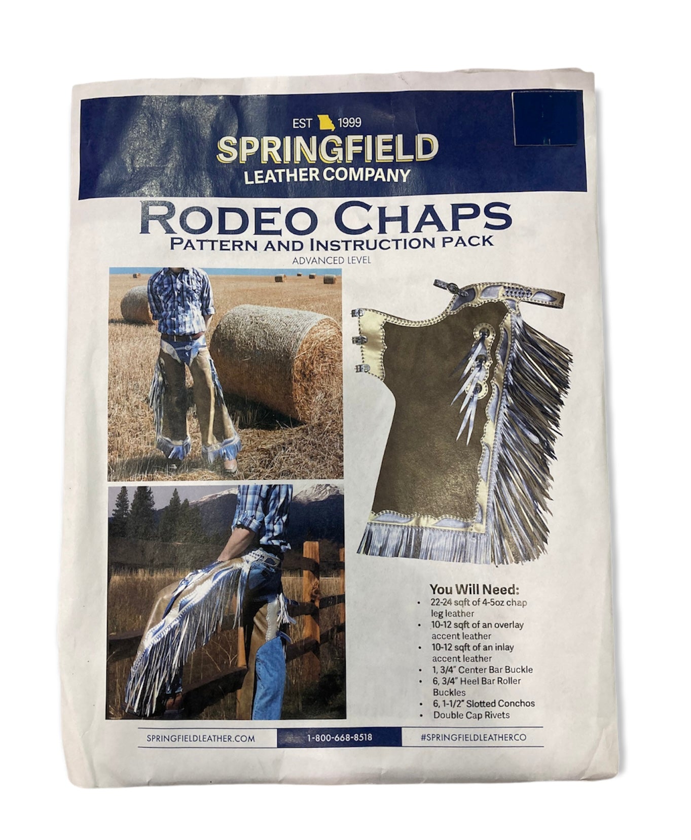 Rodeo Chaps Pattern Pack – Traditions Leathercraft LLC