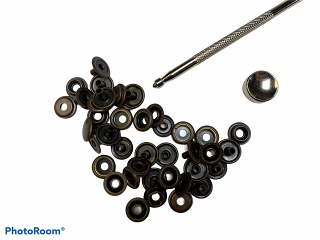 Line 24 snaps - antique copper 10 pack – Traditions Leathercraft LLC